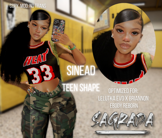 Second Life Marketplace - [sagrada] SINEAD TEEN SHAPE